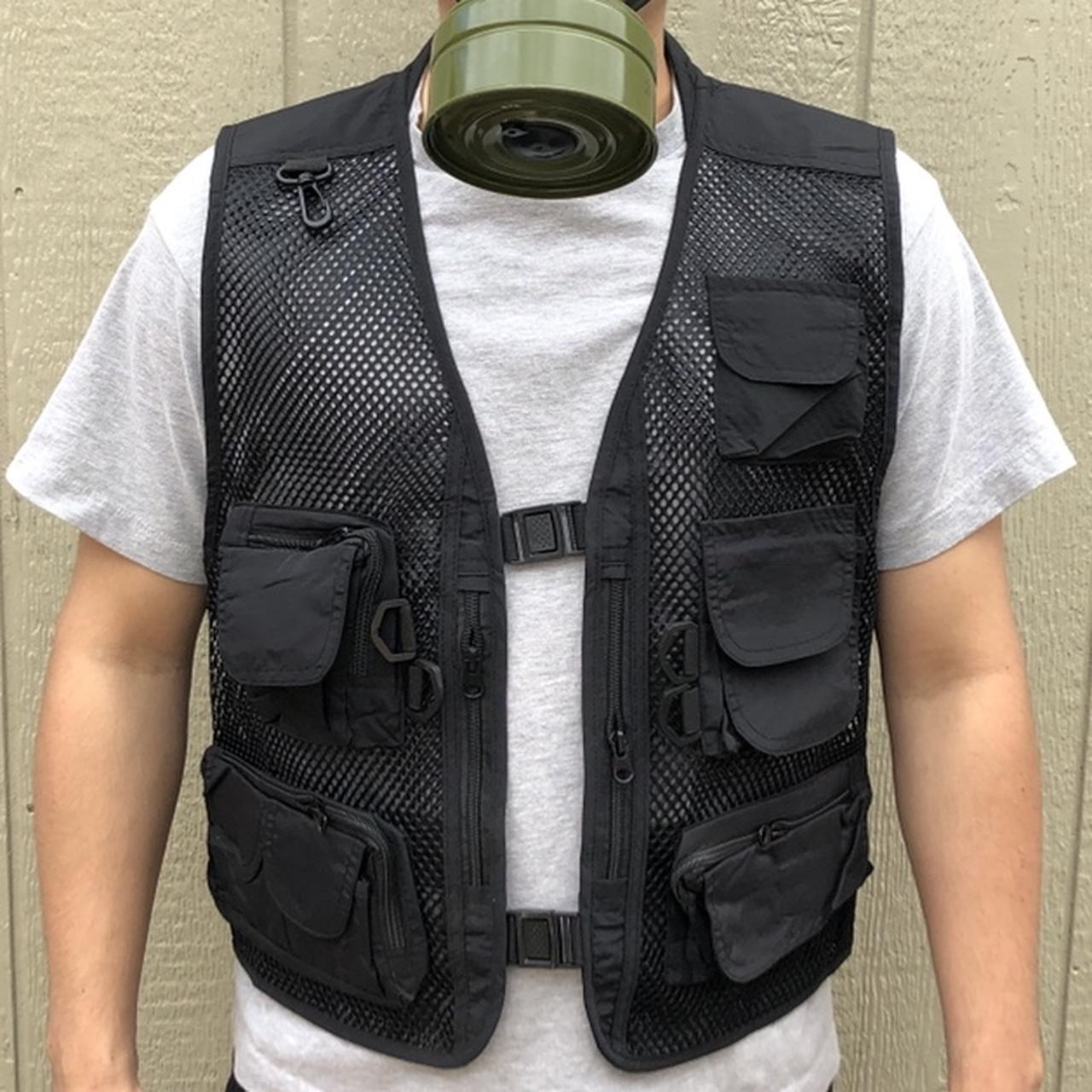 Tactical Multi-Pocket Techwear Mesh Vest 🔥 Free US... - Depop