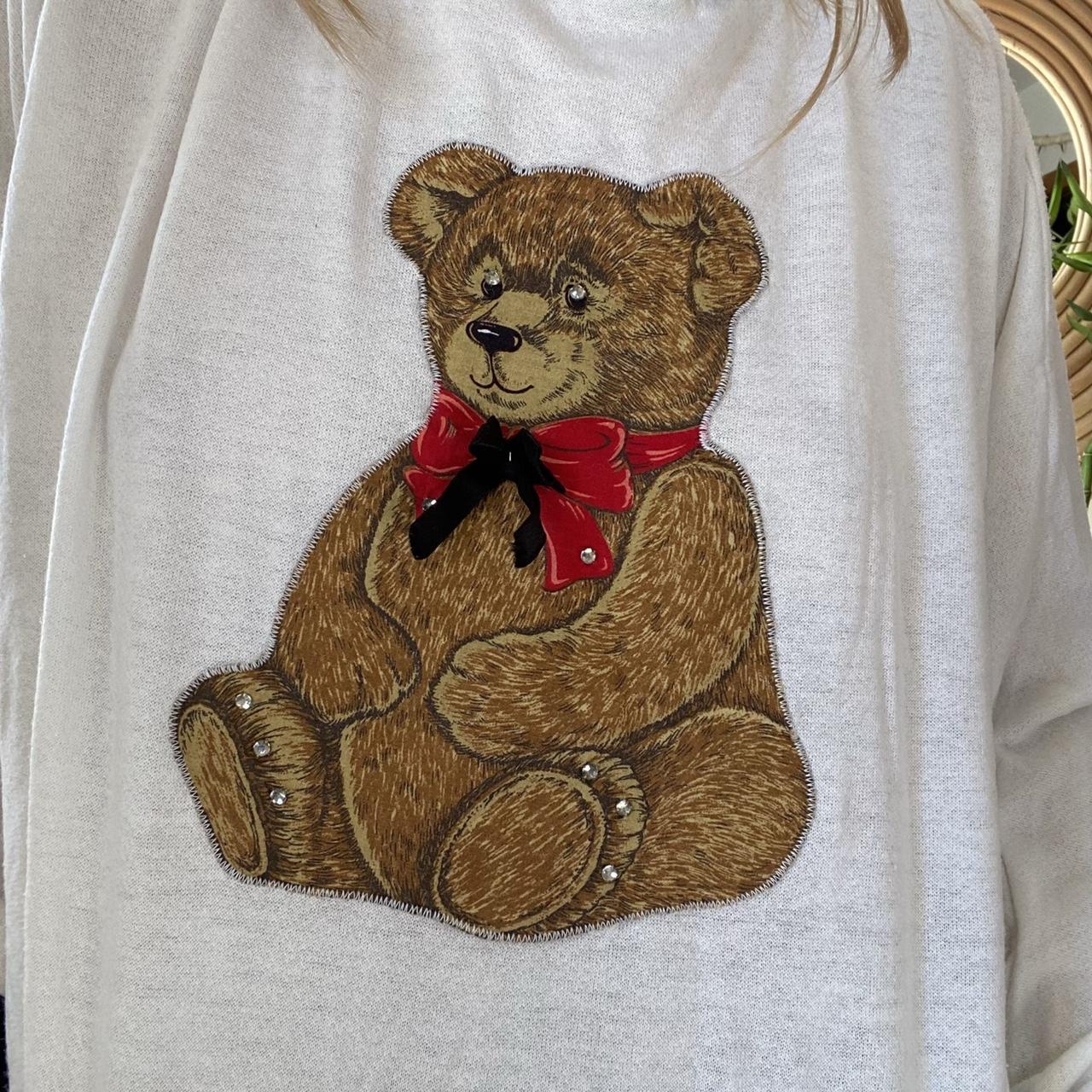 Cute lil teddy bear crew neck sweatshirt 🧸 so... - Depop