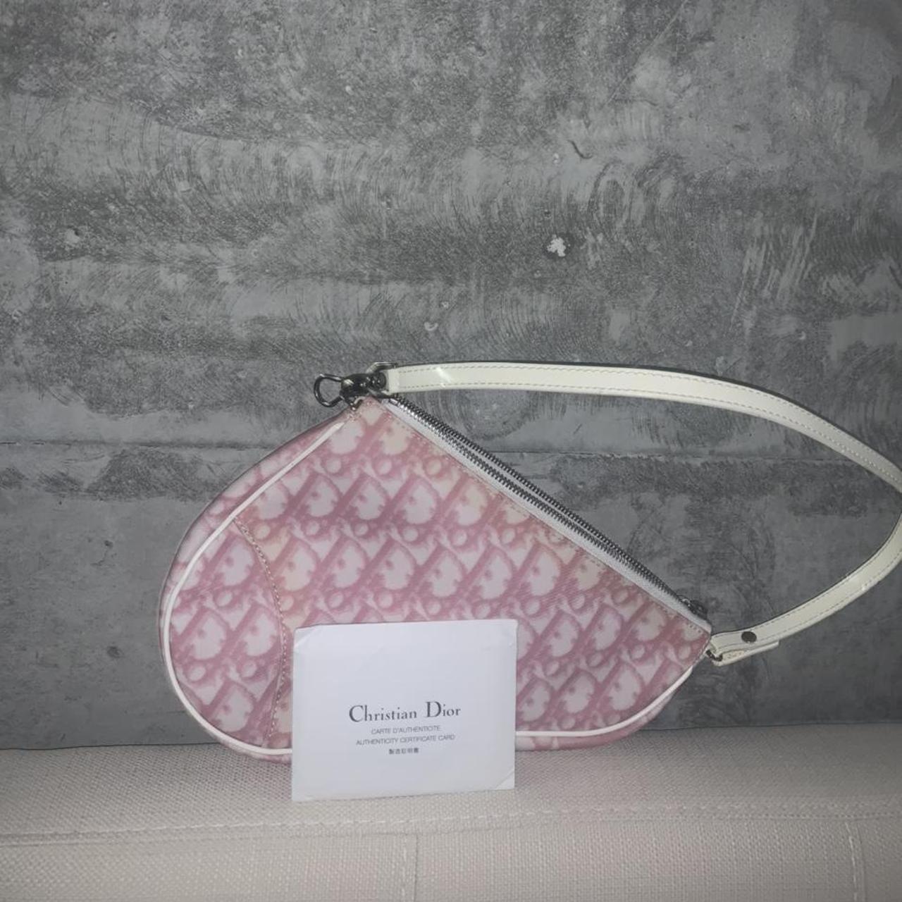 2004 Vintage Christian Dior Pink Monogram Canvas... - Depop