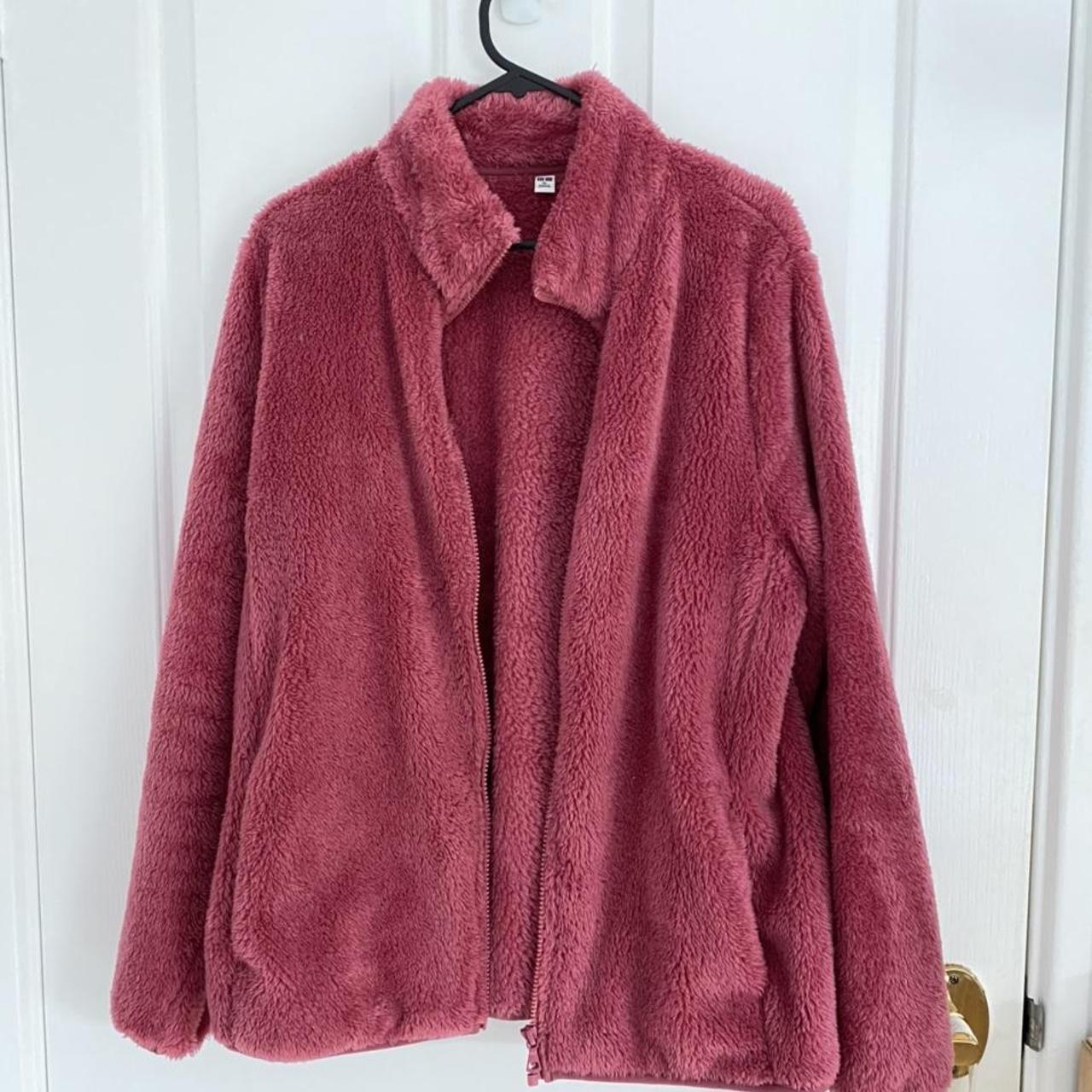 warm fleece jacket - super soft, cute and great for... - Depop