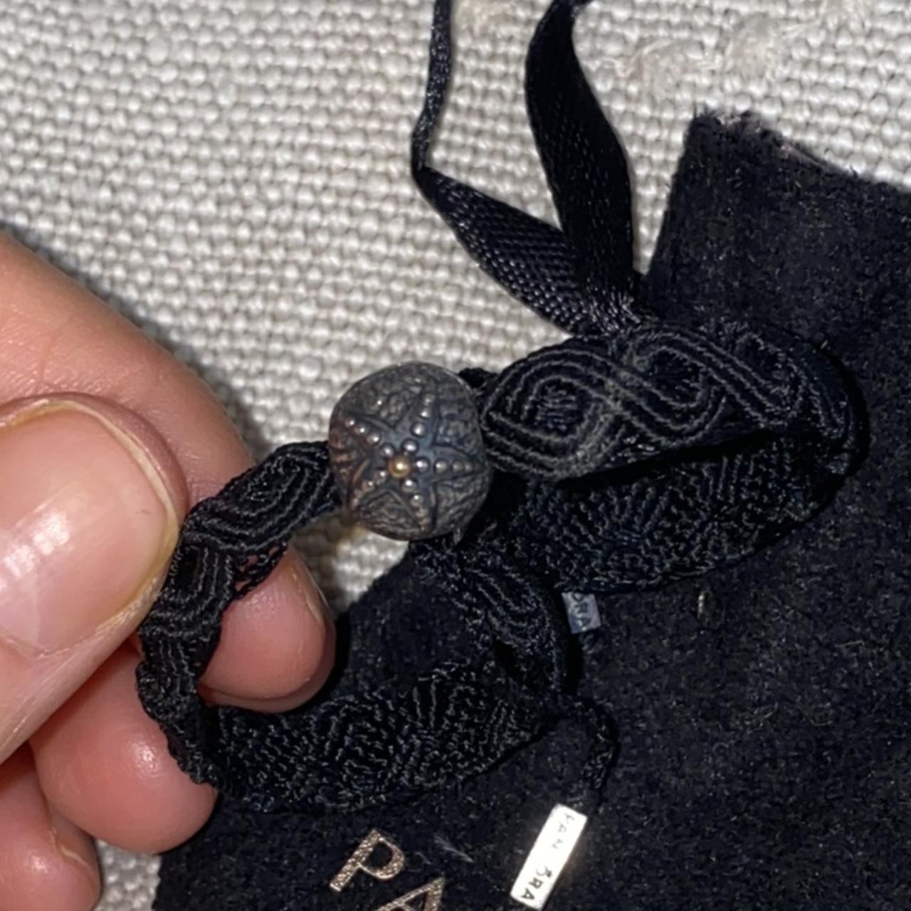 PANDORA BLACK BRACELET - Depop