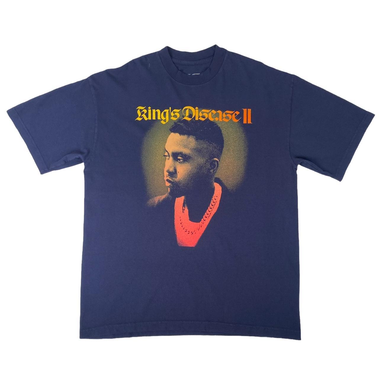 NAS Kings Disease 2 KDII Album Tee Double Sided... - Depop