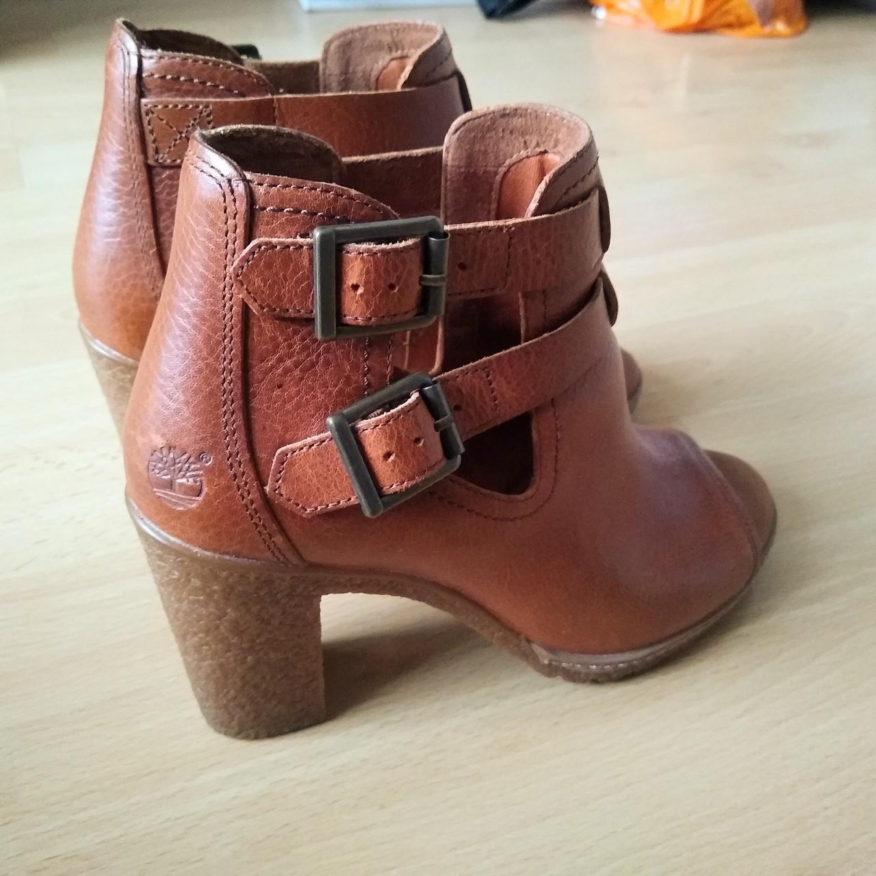 Timberland tan Earthkeepers open toe sandal heeled... - Depop