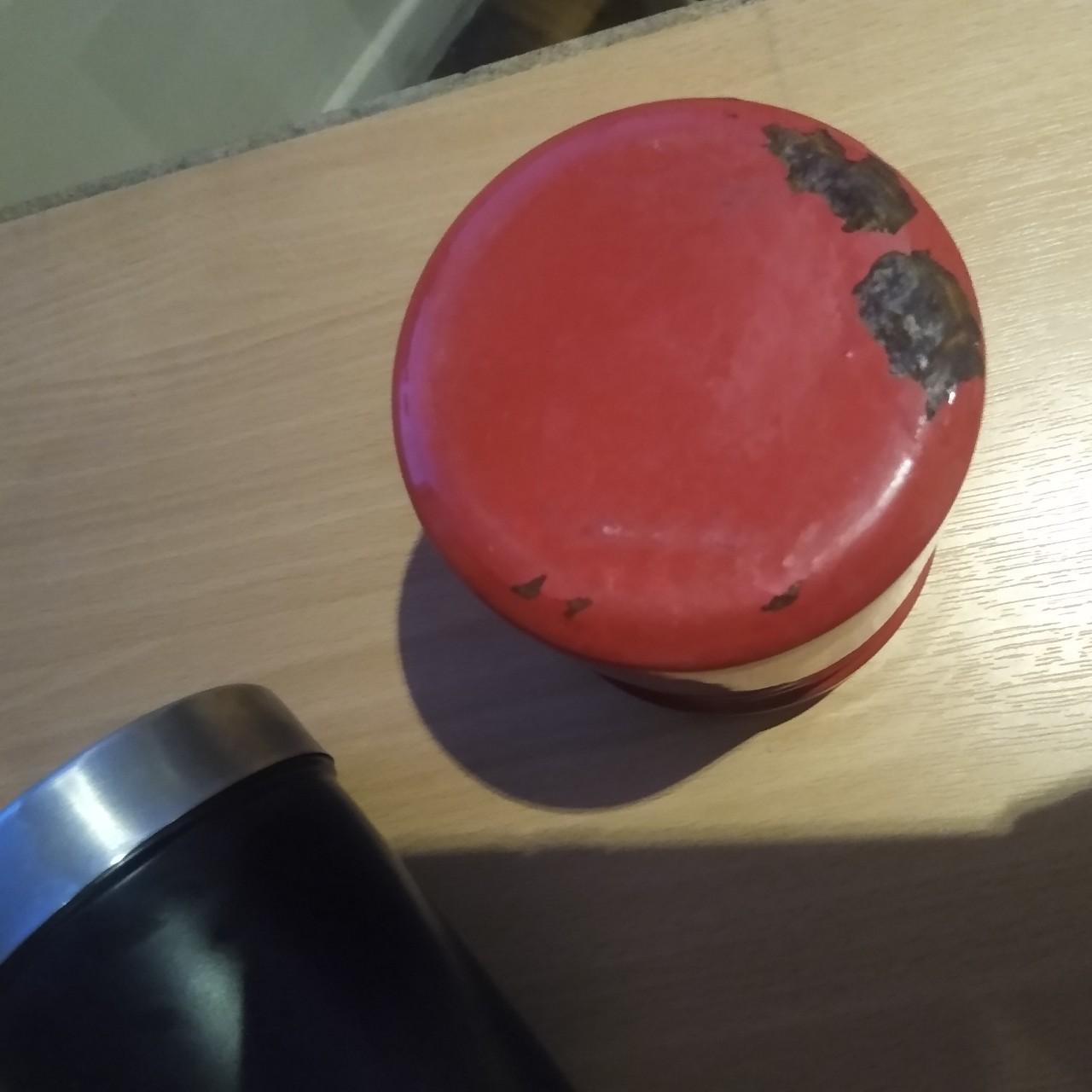 Very cute set of tea and coffee tin cannister... - Depop