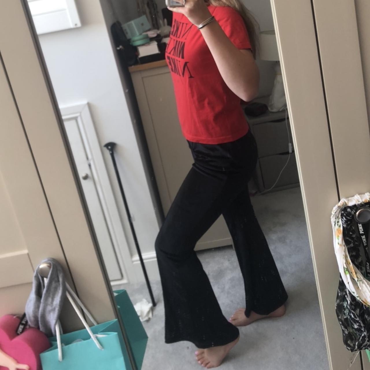 misguided velvet black flares BRAND NEW W TAGS -... - Depop