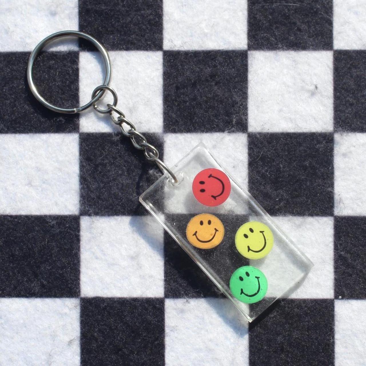 🥀 Resin smiley face keychain 🥀 •Handmade by... - Depop