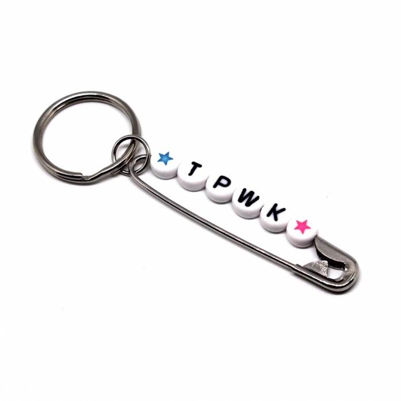 🥀 Tpwk safety pin keychain 🥀 •Handmade by me... - Depop