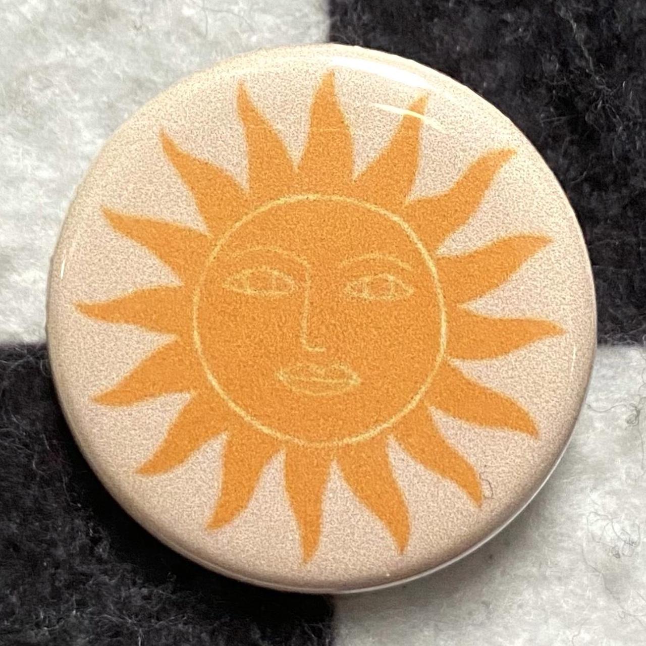 🥀 Sun pin 1.25 inches 🥀 •Handmade by me •Color may... - Depop