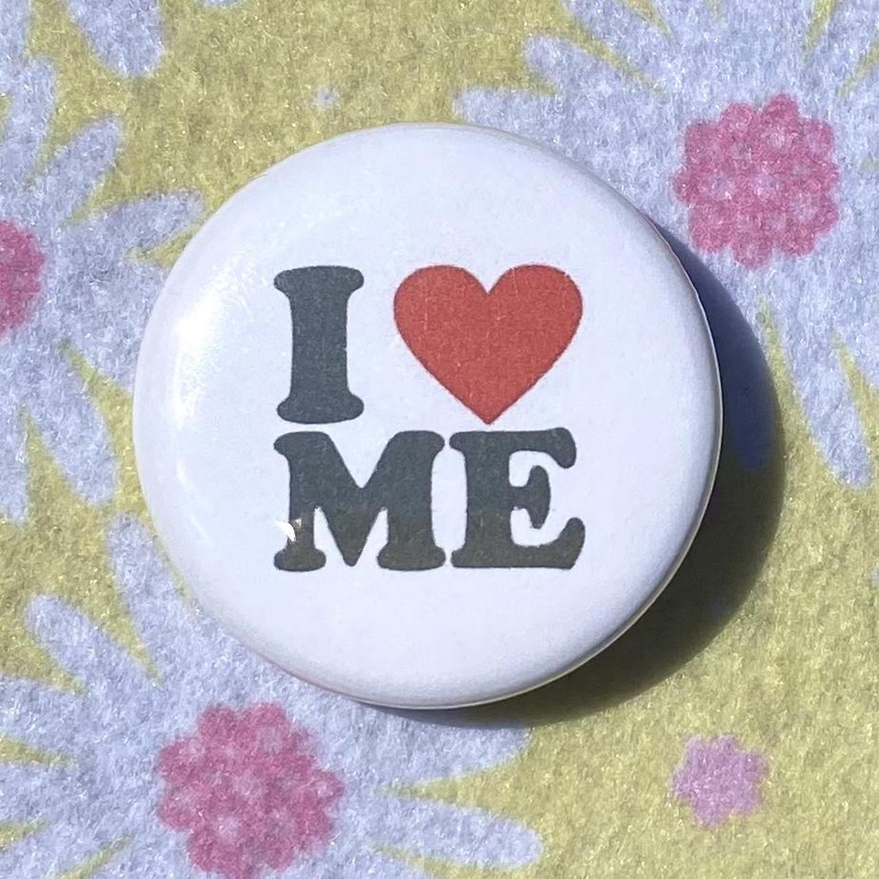 🥀 I ️ me pin 1.25 inches 🥀 •Handmade by me •Color... | Depop