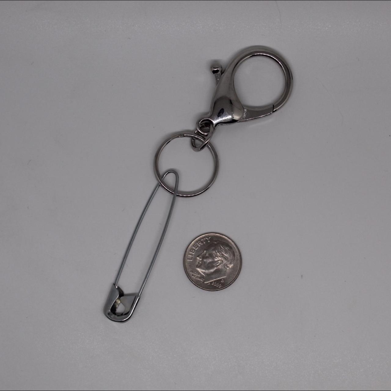 🥀 Safety pin keychain 🥀 •Super cute on a pair on... - Depop
