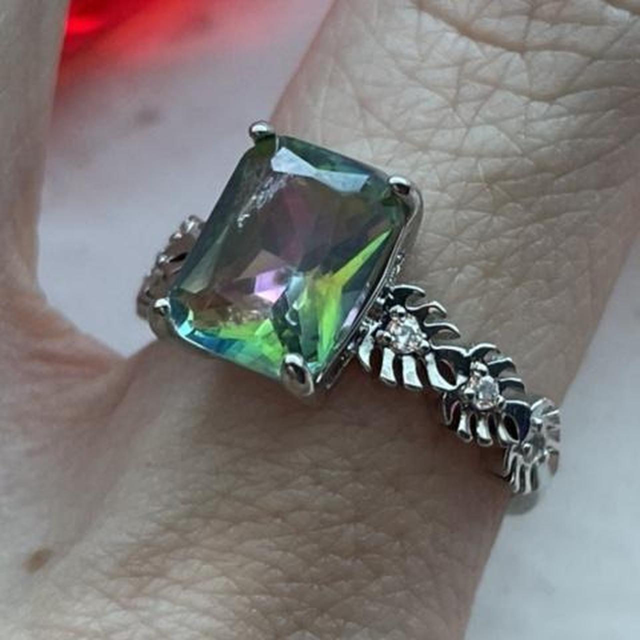 this is a unique fragrant jewels ring with a... - Depop