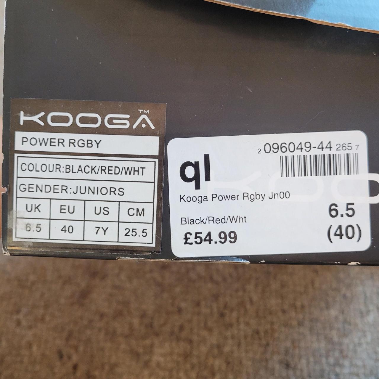 Kooga Power Rugby Boots Unisex size 6.5 (I'm a size... - Depop