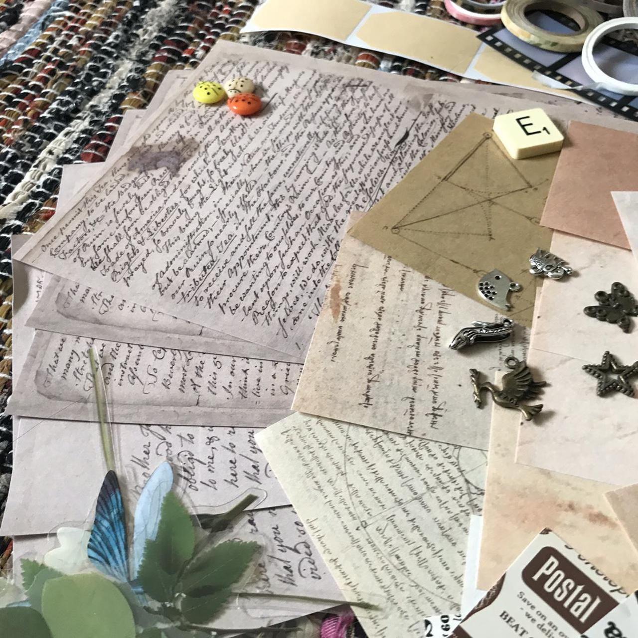 Scrapbook Supplies Scrapbook junk journal kit... - Depop