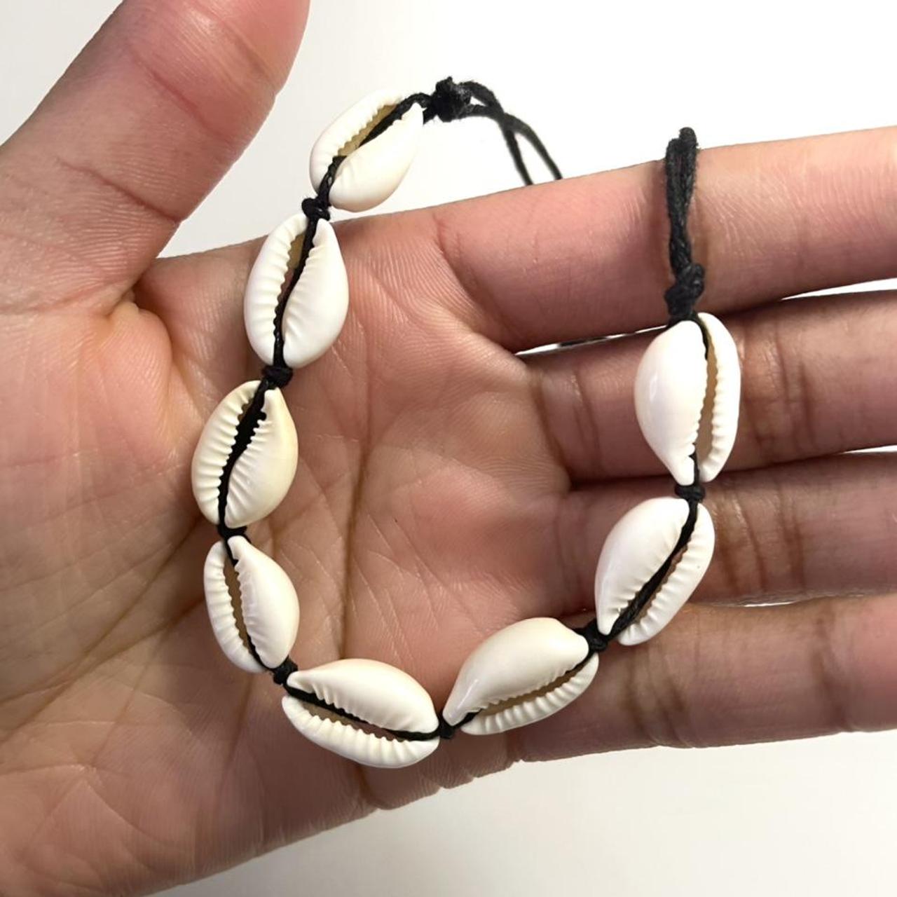 Cowrie shell anklet! Can be used as a shell... - Depop
