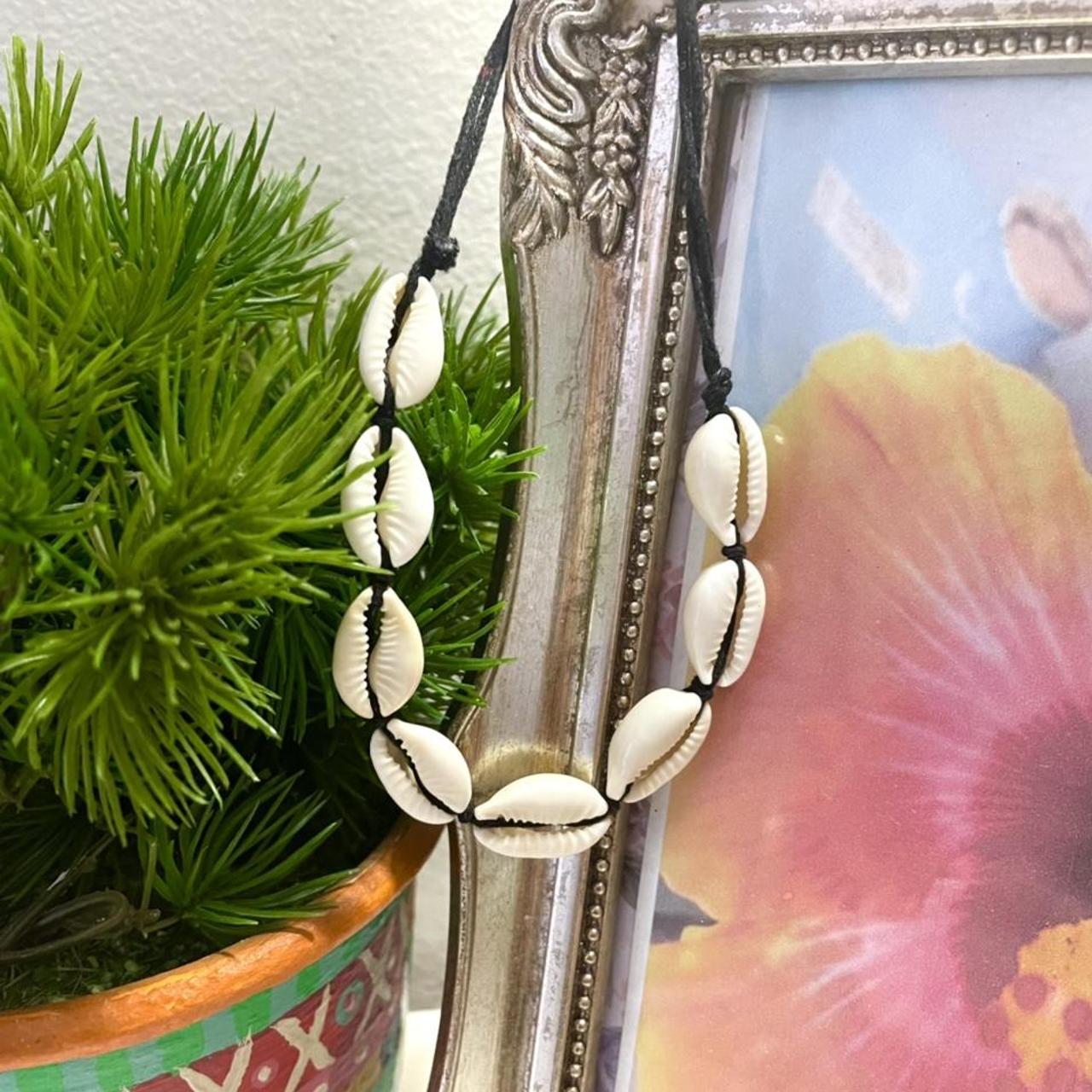 Cowrie shell anklet! Can be used as a shell... - Depop
