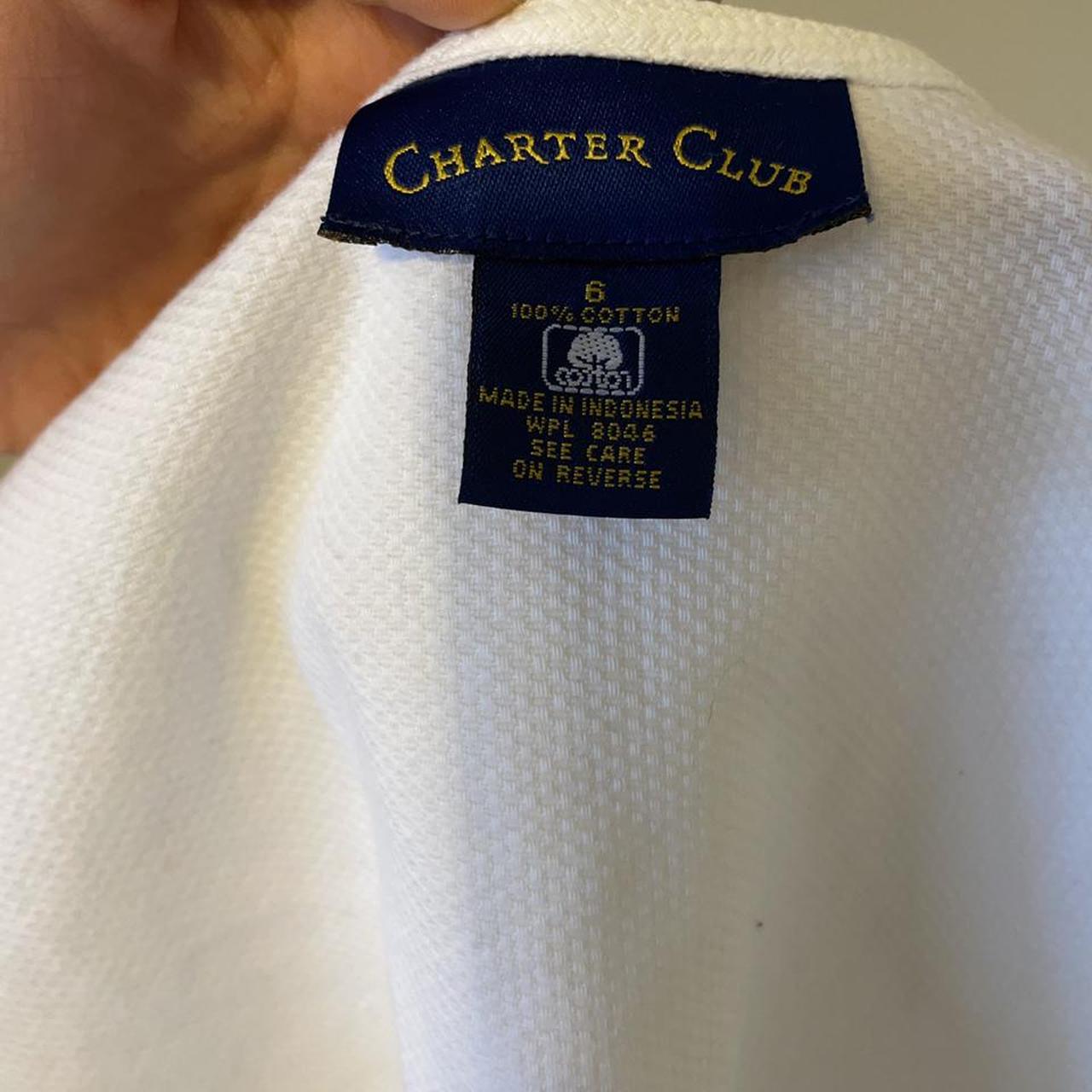 🕊 Vintage charter club white wrap tank top size... - Depop