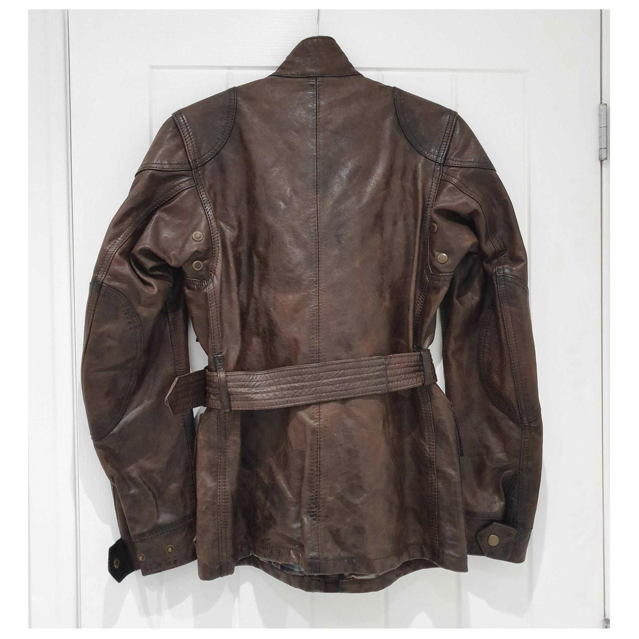 Women's Belstaff Panther 1966 Leather Jacket in aged... - Depop