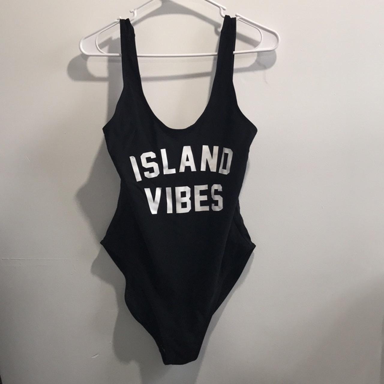 Island Vibes One Piece Scoop Back Swimsuit Size Xl Depop