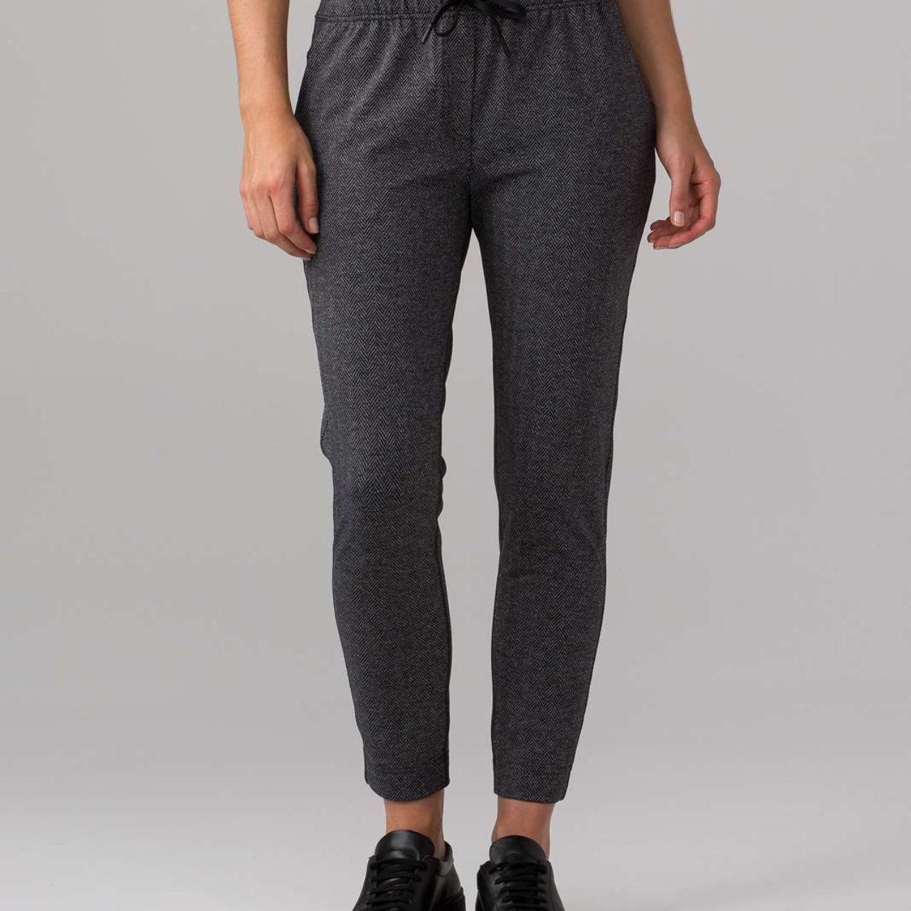 Lululemon Jet Crops Slim Herringbone. Pricing in... - Depop