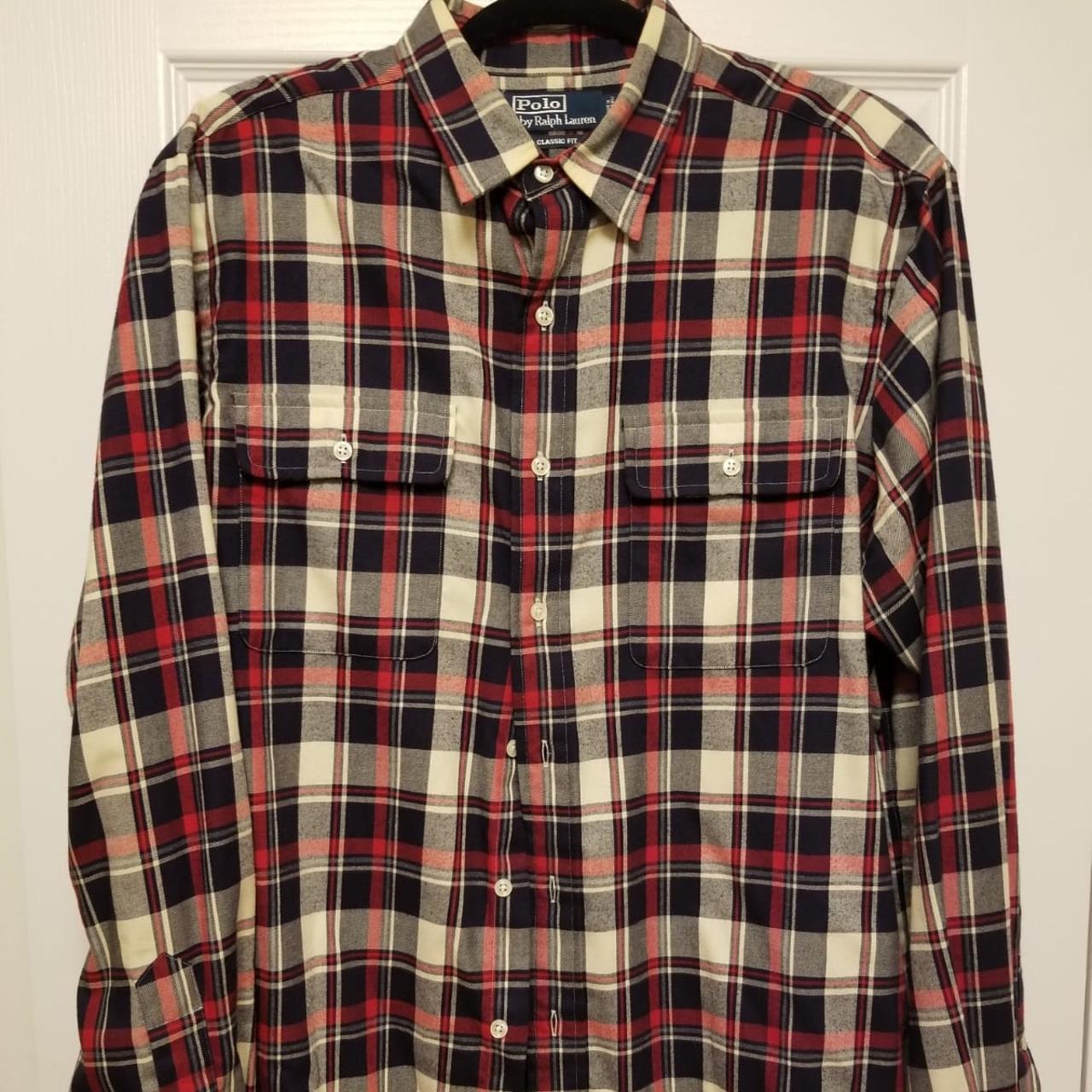 Ralph Lauren Polo Checkered Large 10/10... - Depop