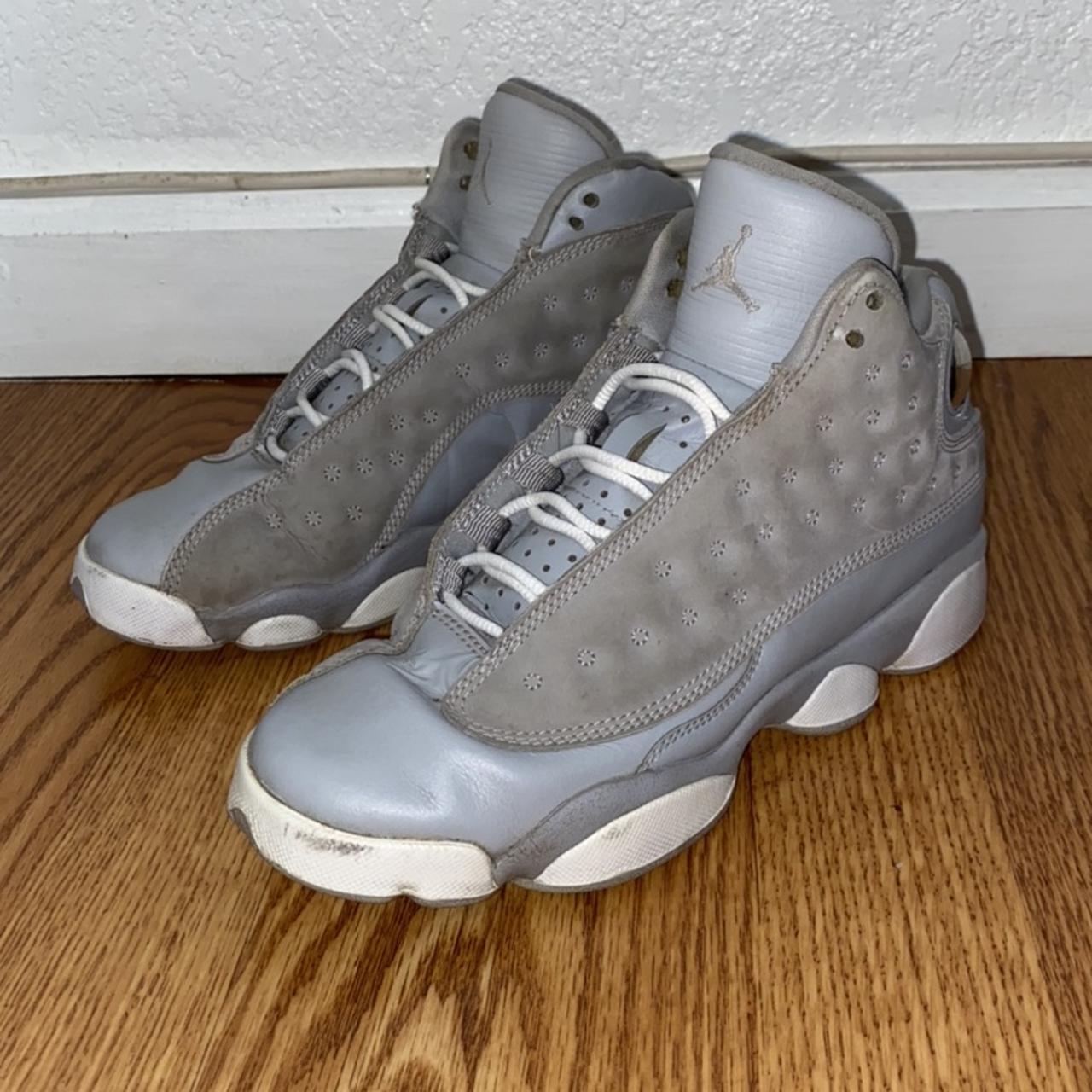 Jordan 13 Cool Grey Size : 5.5 Y Condition: 6 / 10... - Depop