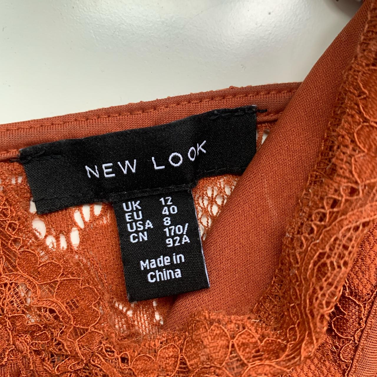 New Look Rust lace bodysuit size 12 but i’m a 10... - Depop