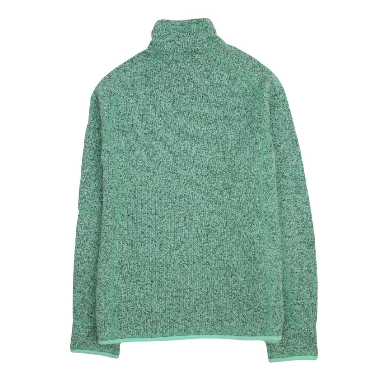 PATAGONIA felpa verde chiaro in pile, con... - Depop