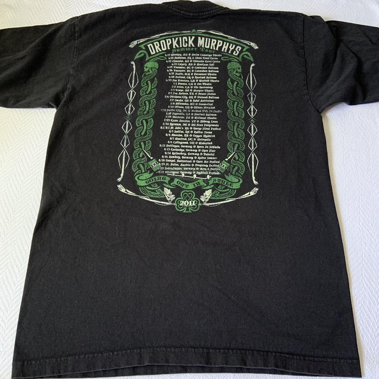 Black DROPKICK MURPHYS Irish punk rock band 2011... - Depop