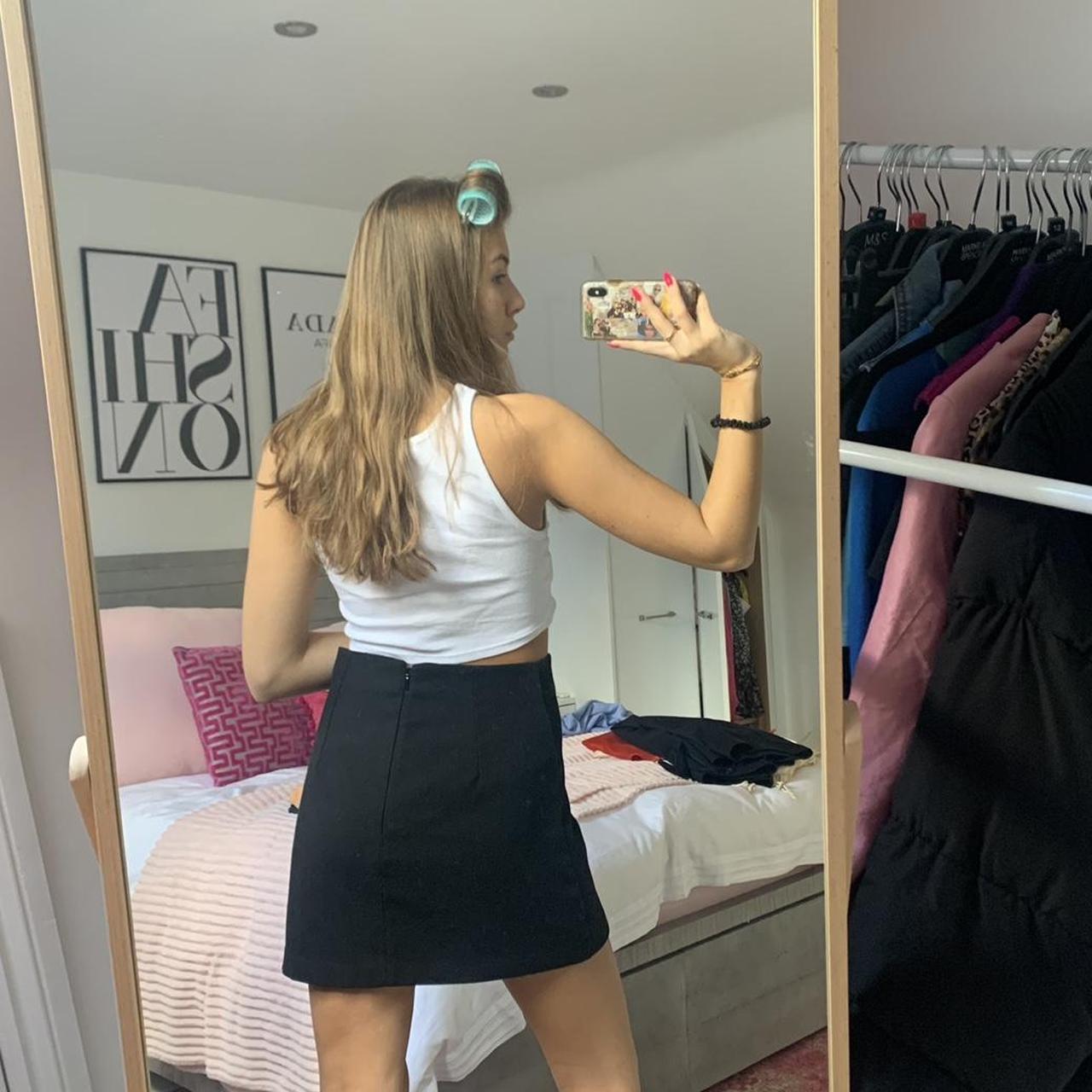 Basic black mini skirt- staple wardrobe item!!... - Depop