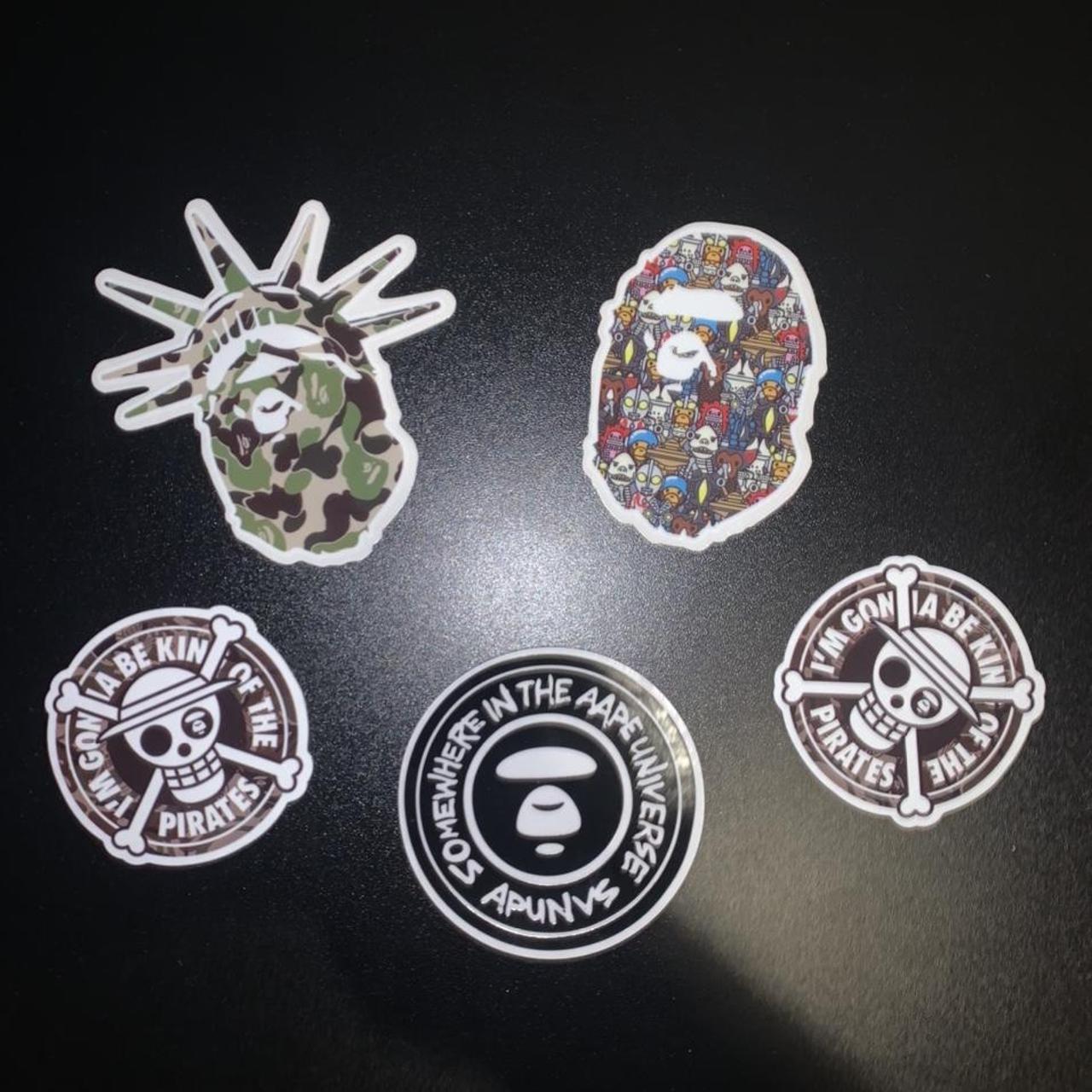 Bape Stickers - Five Counts #bape #abathingape - Depop