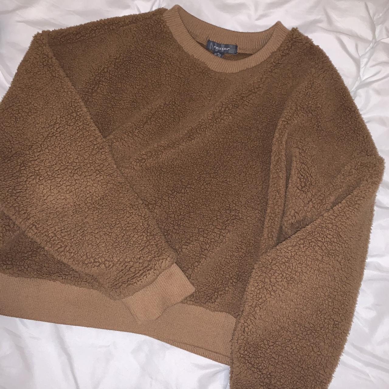 Primark brown teddy jumper *free shipping* Super... - Depop
