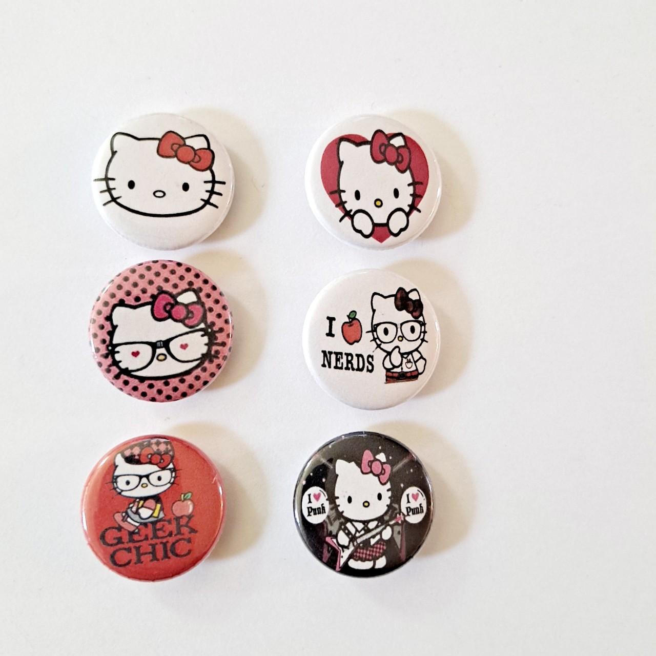 Hello Kitty pin set. 1" buttons. Includes all... - Depop