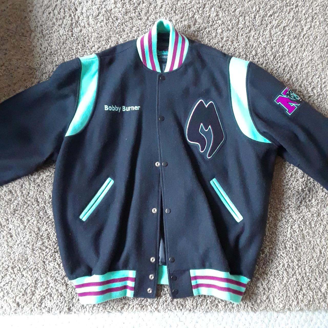 XXL Mishka varsity jacket. Well taken care of, smoke... | Depop