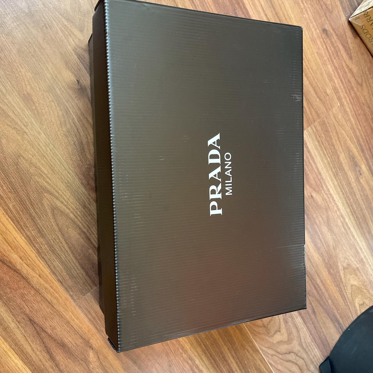 Big Prada box black. Gift box, shoe box 38x26 cm - Depop