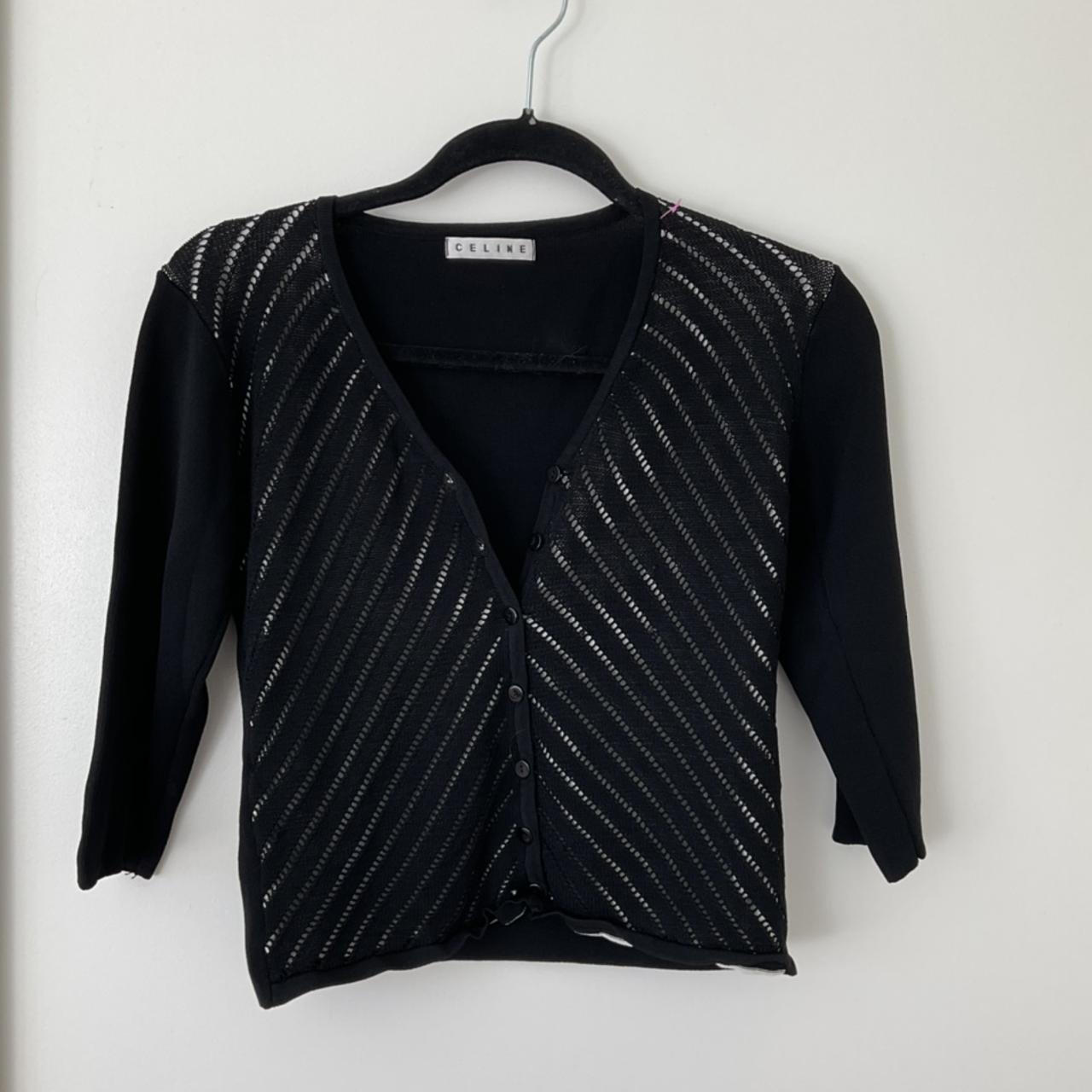 Classy New Celine Knit Button Down Cardigan... - Depop