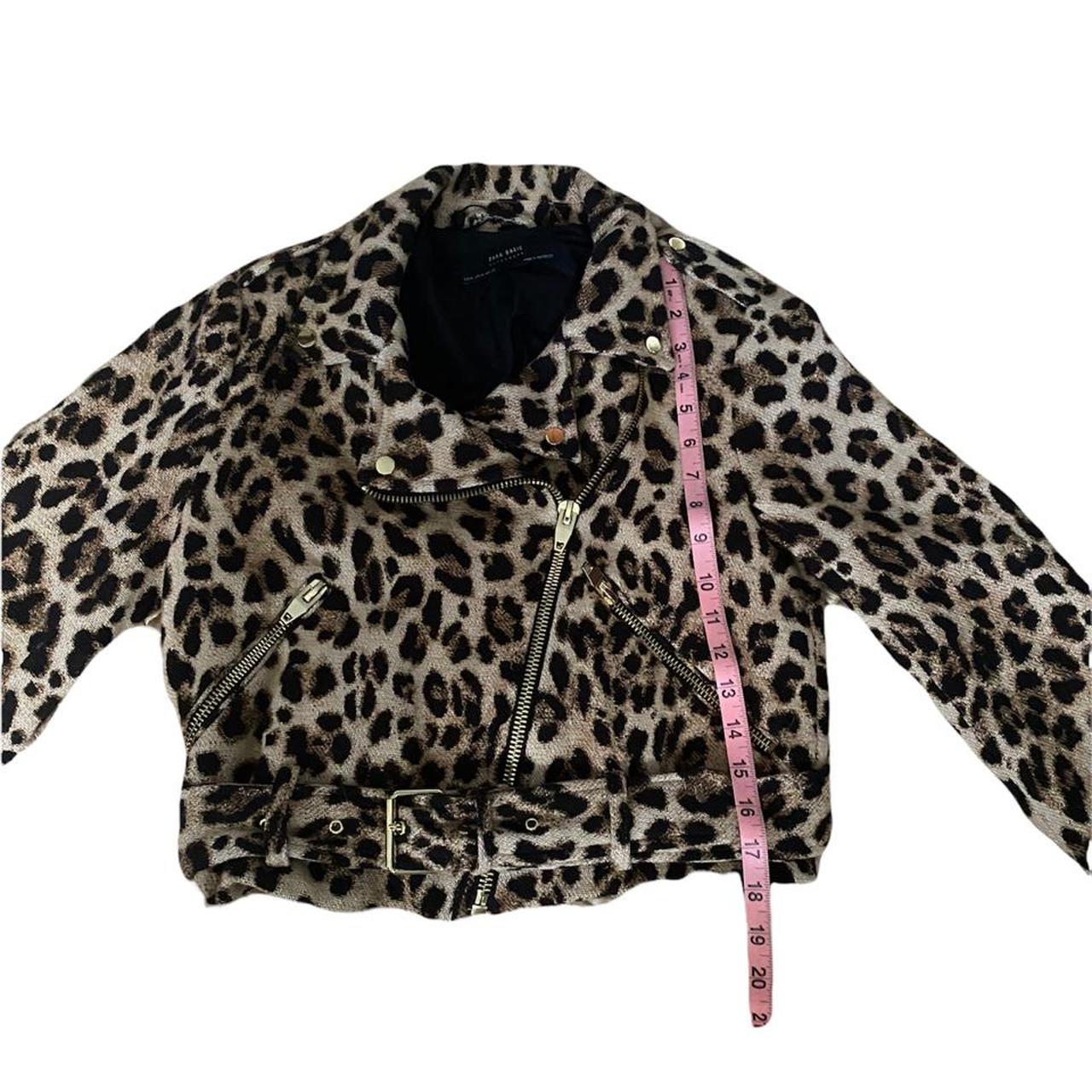Leopard print moto jacket! In great condition and... - Depop