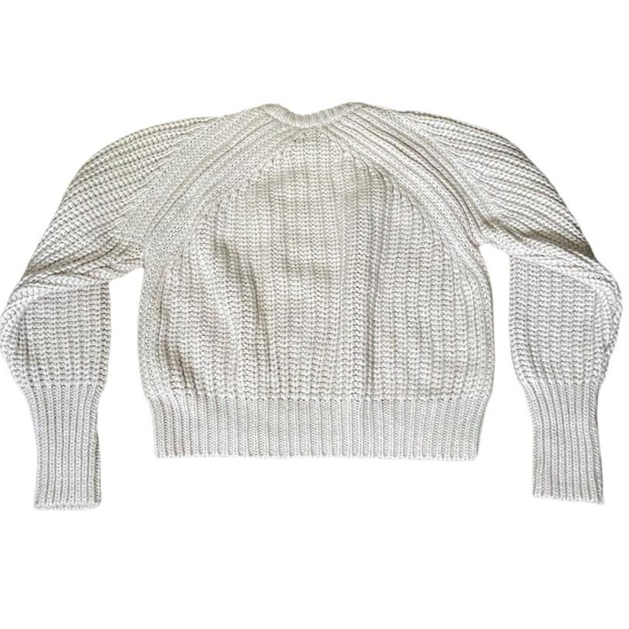 Cream colored knit cropped sweater! Super cute basic... - Depop