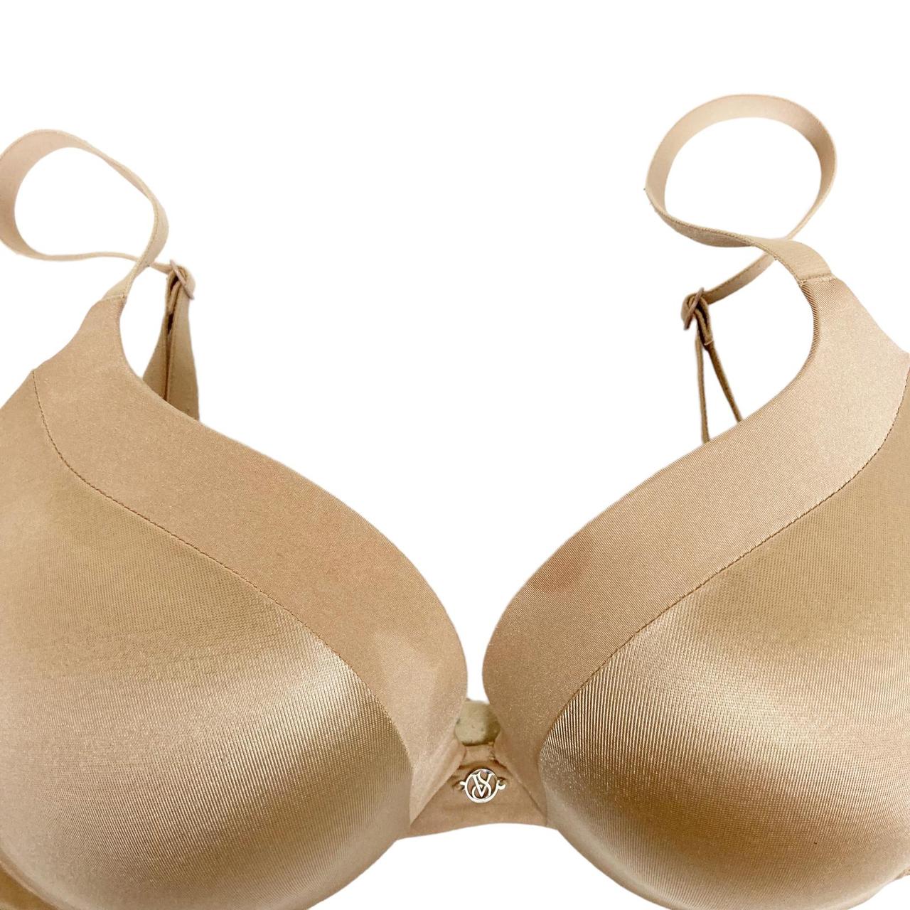 Victoria's Secret Tan Push Up Bra Sz 34C Size 34C. ... - Depop