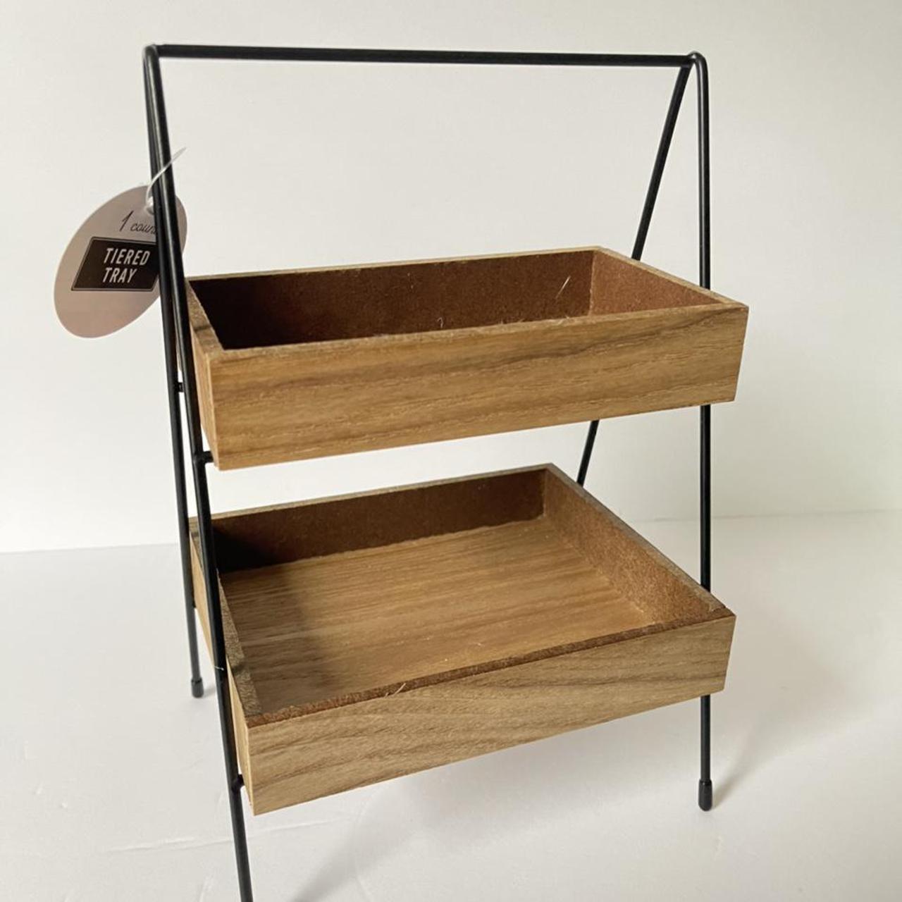 Double Tier shelf tray 9.5 x 6.5 x 3.5 #tier... - Depop