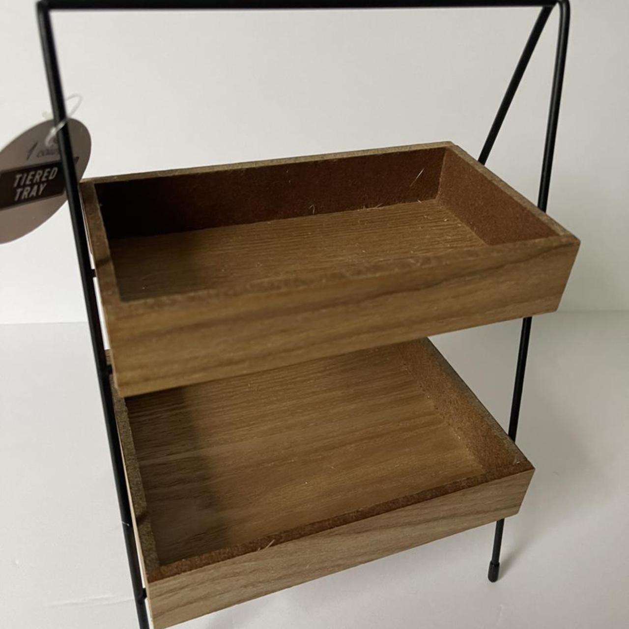 Double Tier shelf tray 9.5 x 6.5 x 3.5 #tier... - Depop