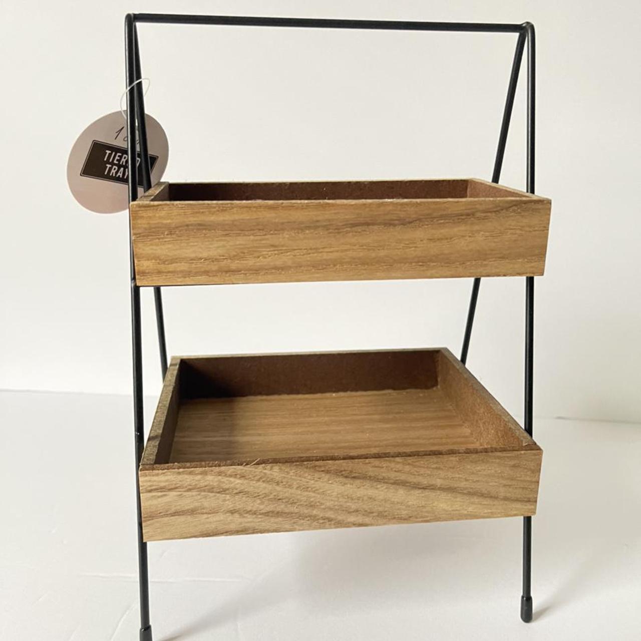 Double Tier shelf tray 9.5 x 6.5 x 3.5 #tier... - Depop