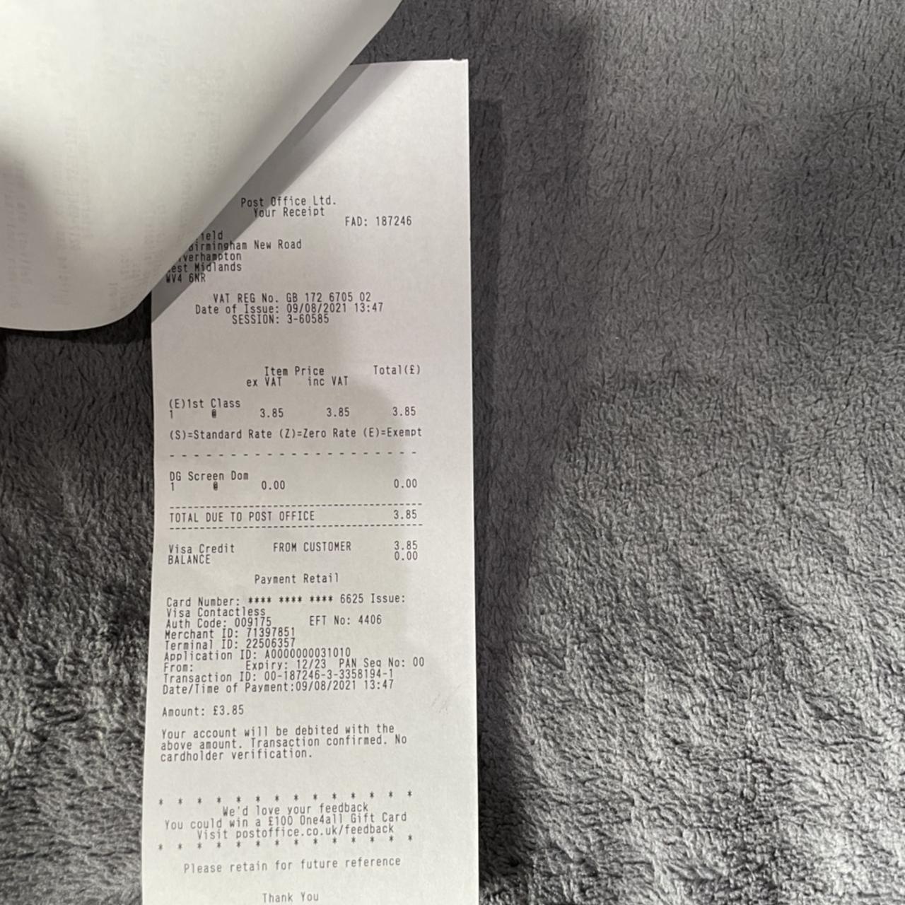 Proof of shipping - Depop