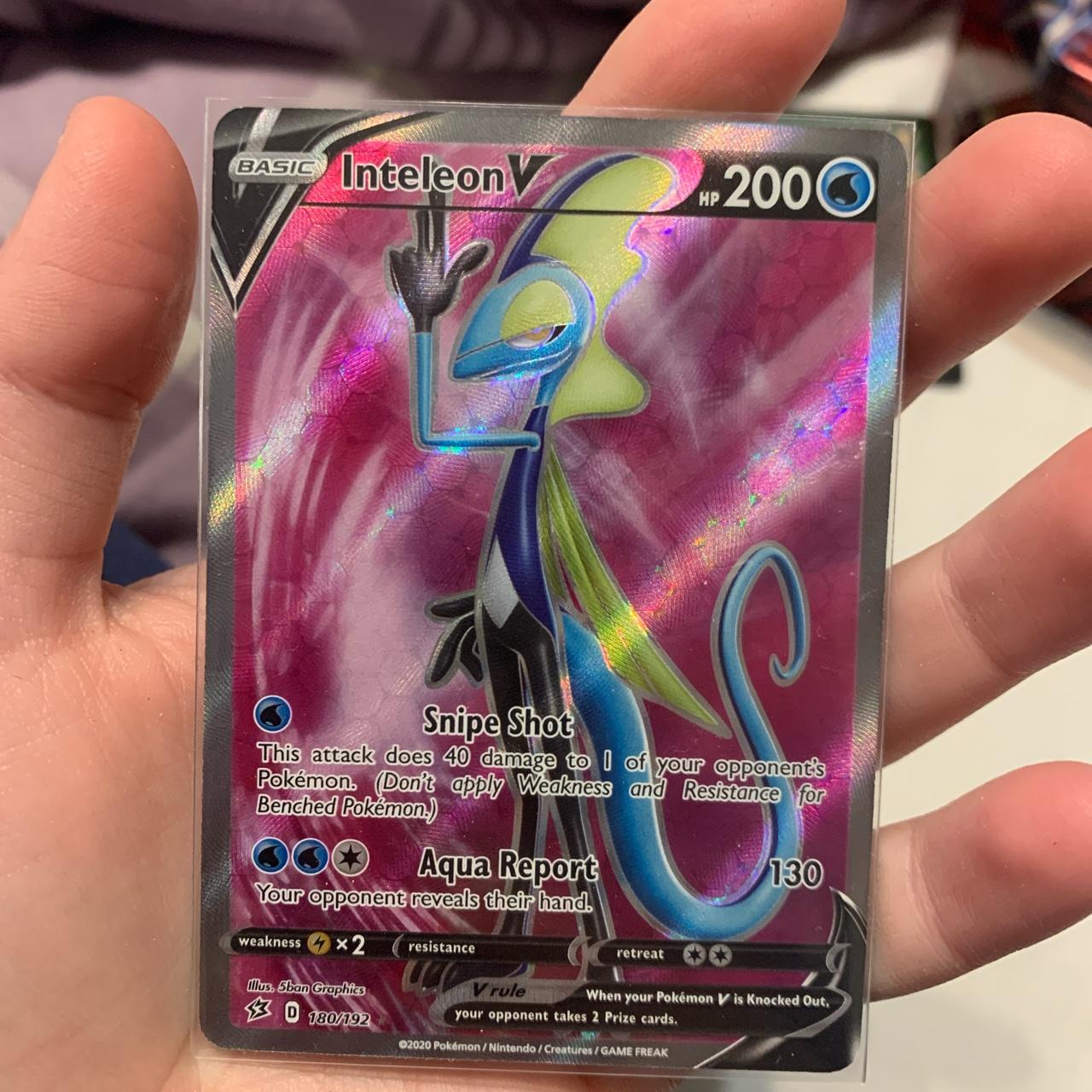 Inteleon V 180/192 rare Pokémon card mint condition - Depop