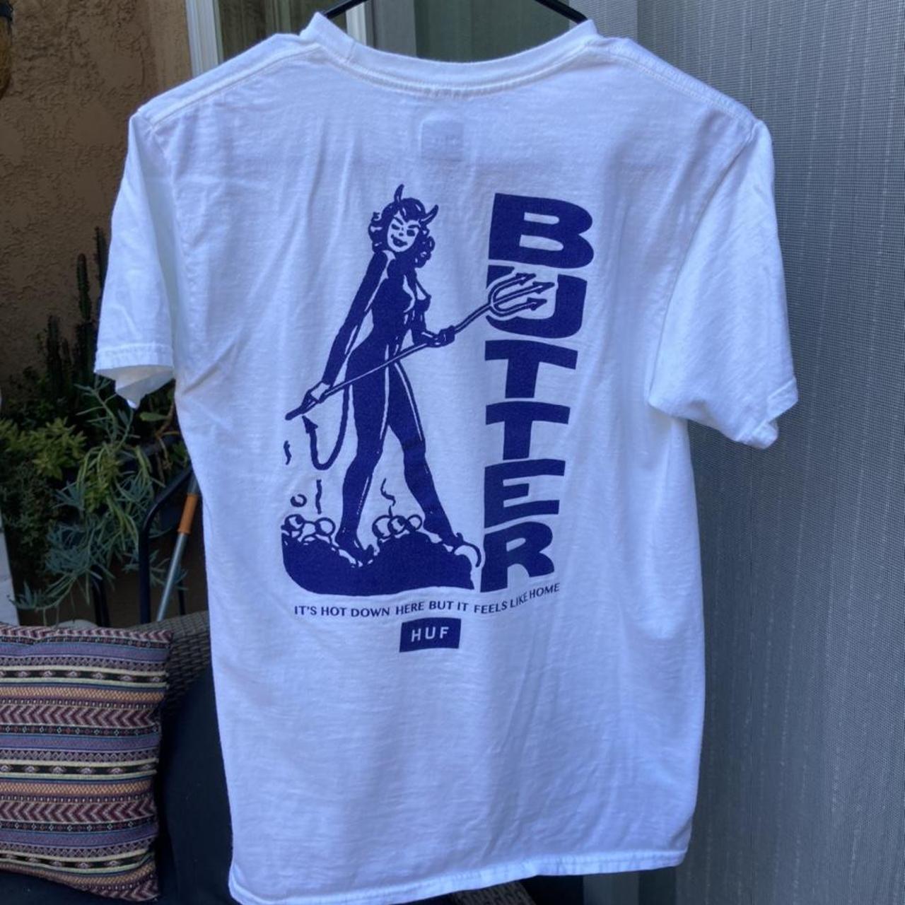 HUF X Butter Goods Devil T-Shirt Size:... - Depop
