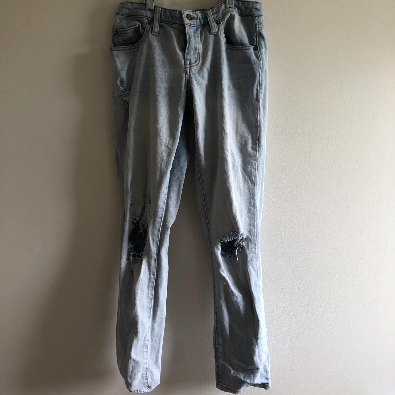 Light wash, boyfriend jeans from Target. Lightly... - Depop