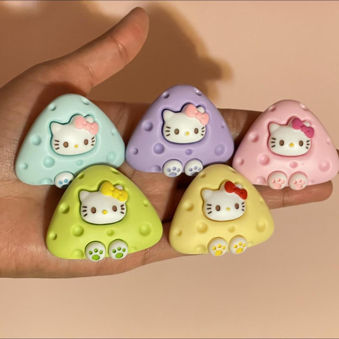 These Hello Kitty Chesse Magnets are DIY by me. I... - Depop