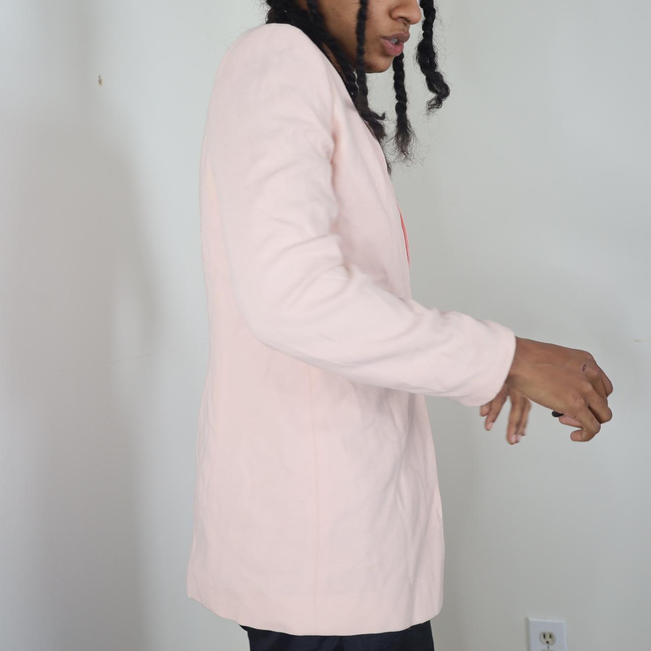 blush pink blazer womens 10 free shipping #pink... - Depop