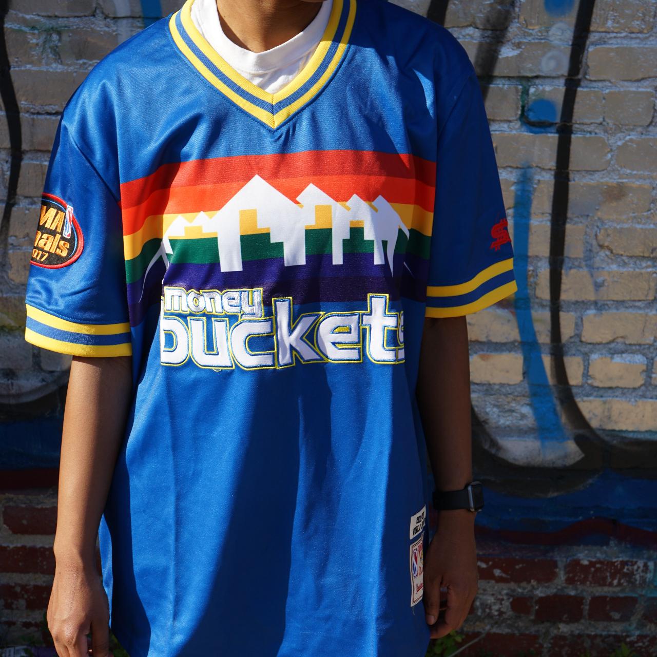 blue hudson jersey money buckets baller vintage... | Depop