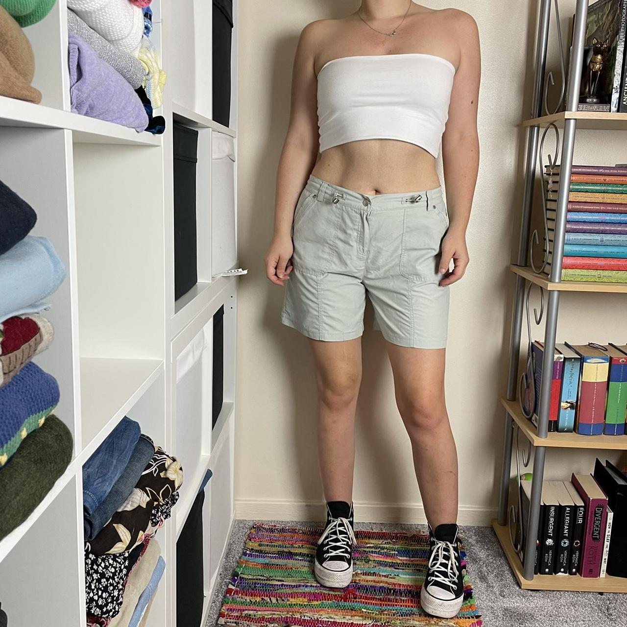 BHS Women's Green Shorts | Depop