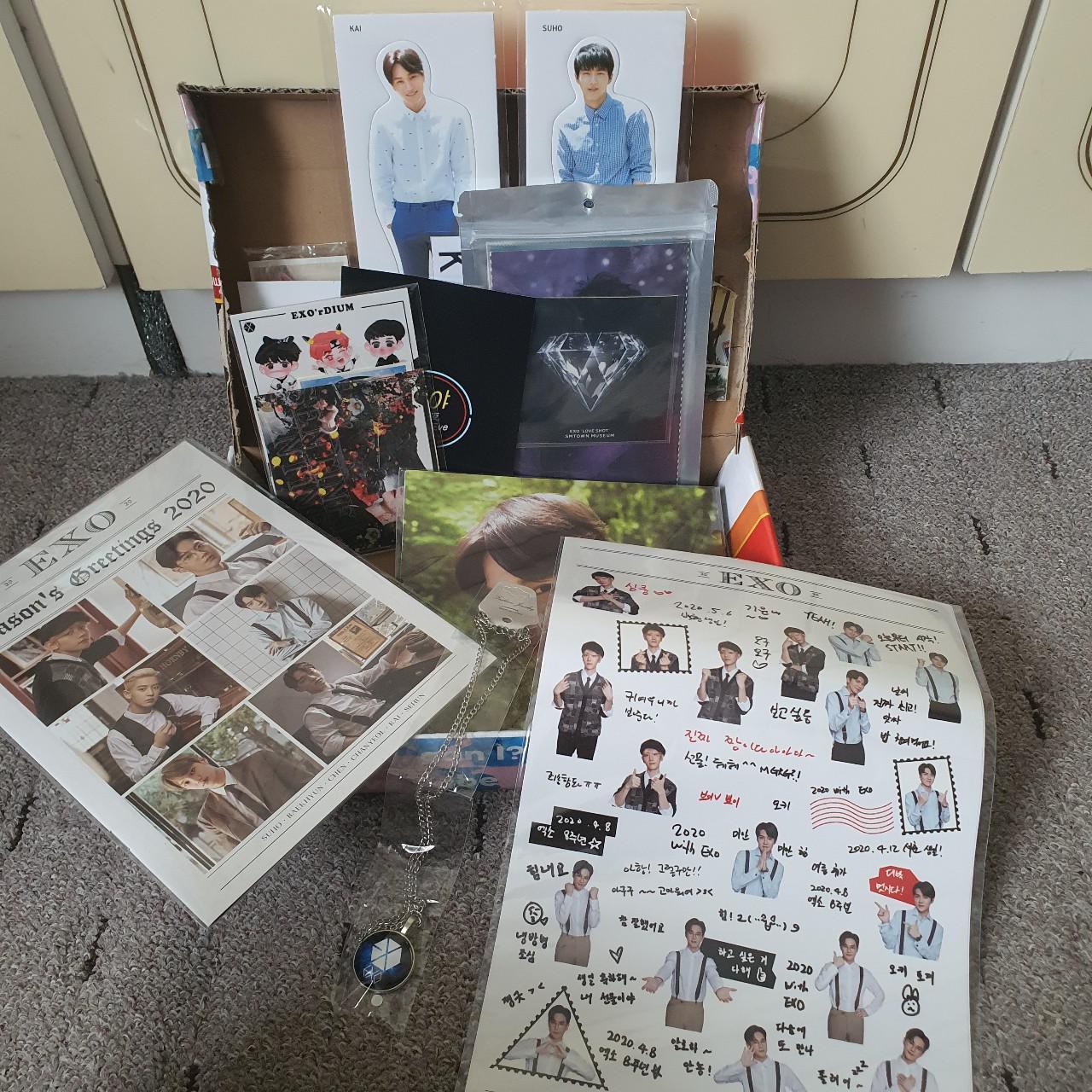 EXO MERCH BUNDLE BOX I have 6 boxes of official and... - Depop